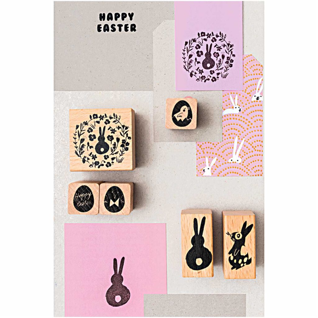 Rico Design Paper Poetry Stempelset Ostereier – Spillner